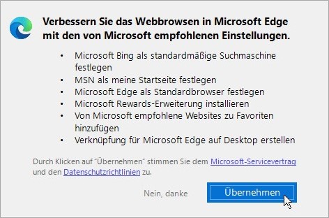 1. Bei Aufforderung klicken Sie auf Öffnen